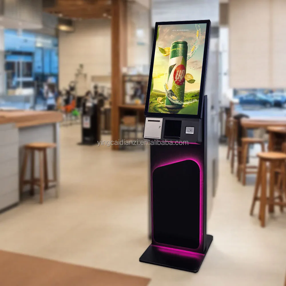 Automatic Self Service Payment Terminal Kiosk Printer Qr Code Scanner ...
