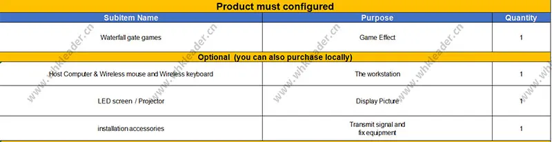 Magic Interactive Projection 3D Waterfall Gate Animation
