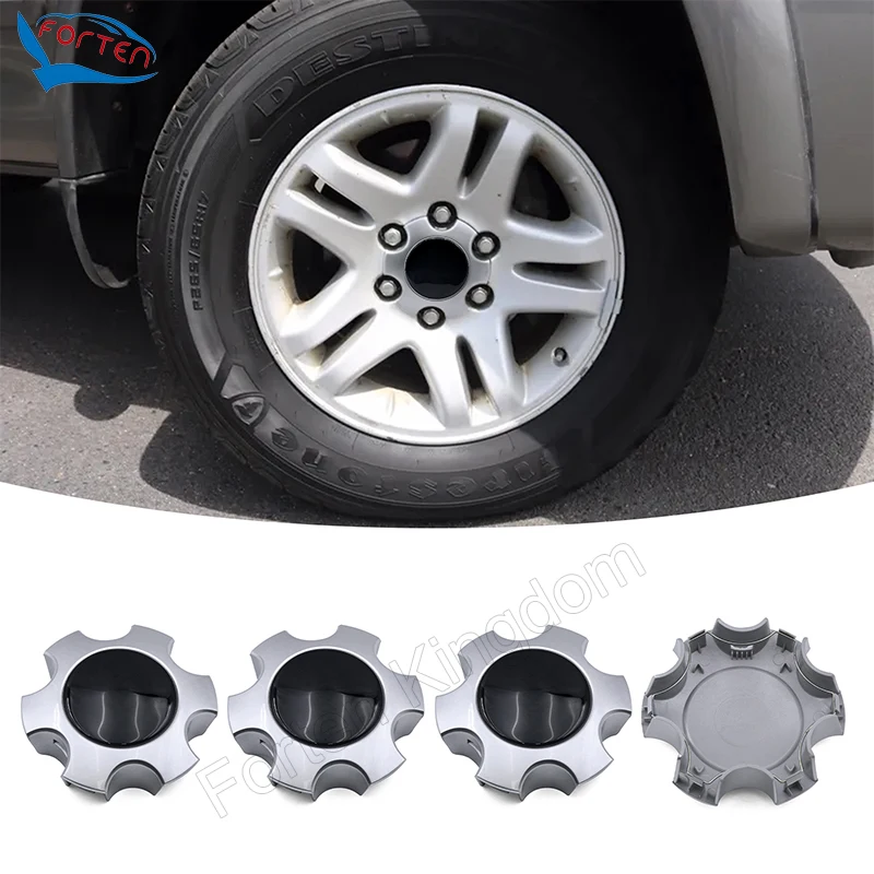 140MM Silver Black Emblem ABS Plastic Car Wheel Cover Protective ...