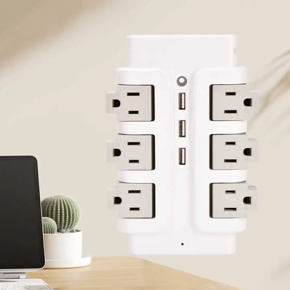 Oswell 6 Ac Outlet 3 Ways Usb Power Strip Extension Socket Usb - Buy ...