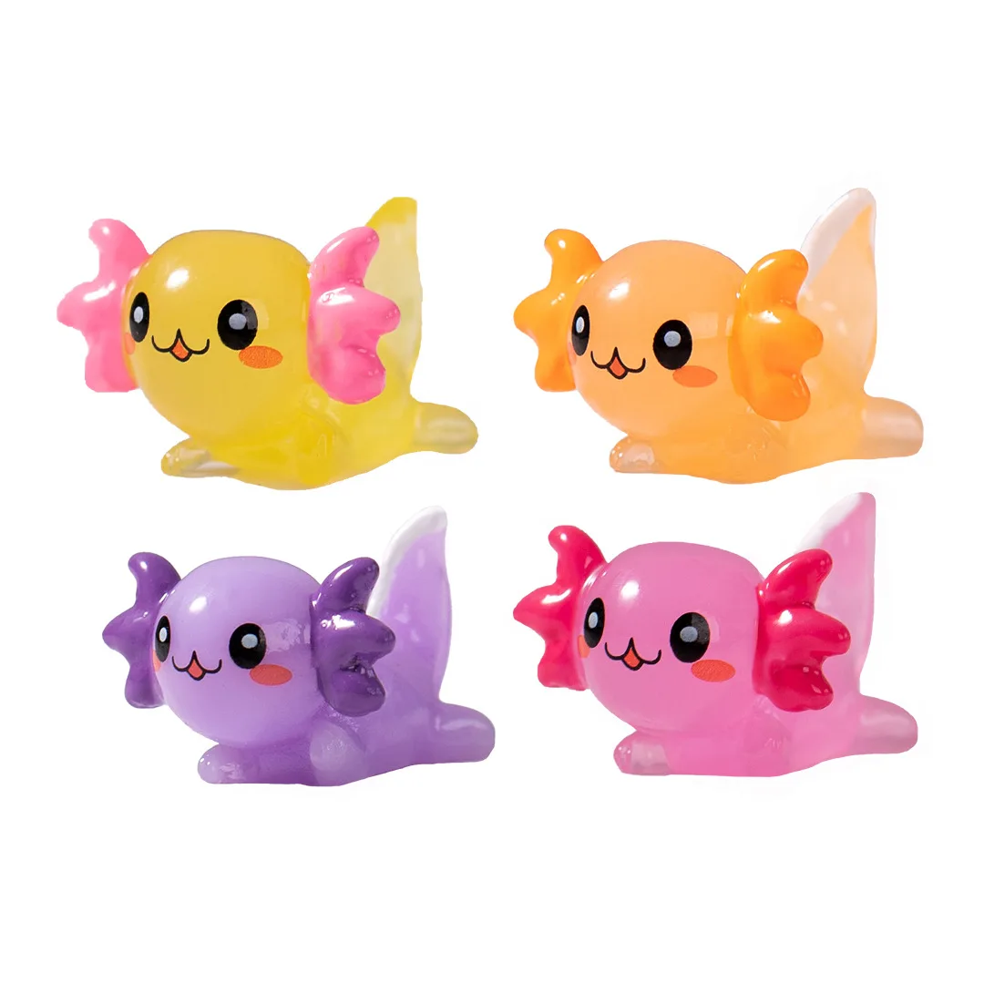 Mini Axolotl Resin Charms Figurine Toy Miniature Axolotl Ornament Tiny ...