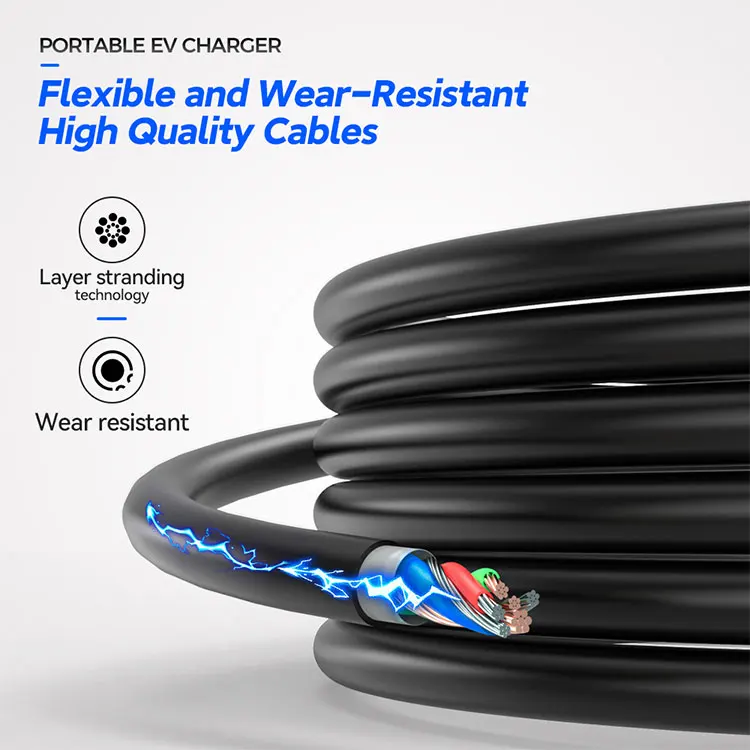 40a 240v 9.6kw Level2 Type 1 Nema 14-50 Plug J1772 25ft Charging Cable ...