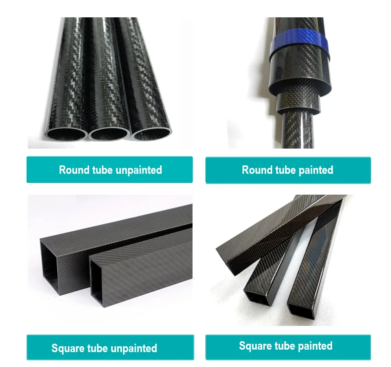 Large Diameter Rectangular Carbon Fiber Buffer Tube Kit for Fishing Rod ...