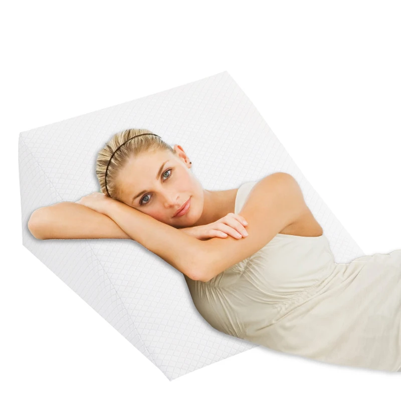 Medical Leg Elevation Relax Neck Back Pain Triangular Wedge Bed Pillow ...