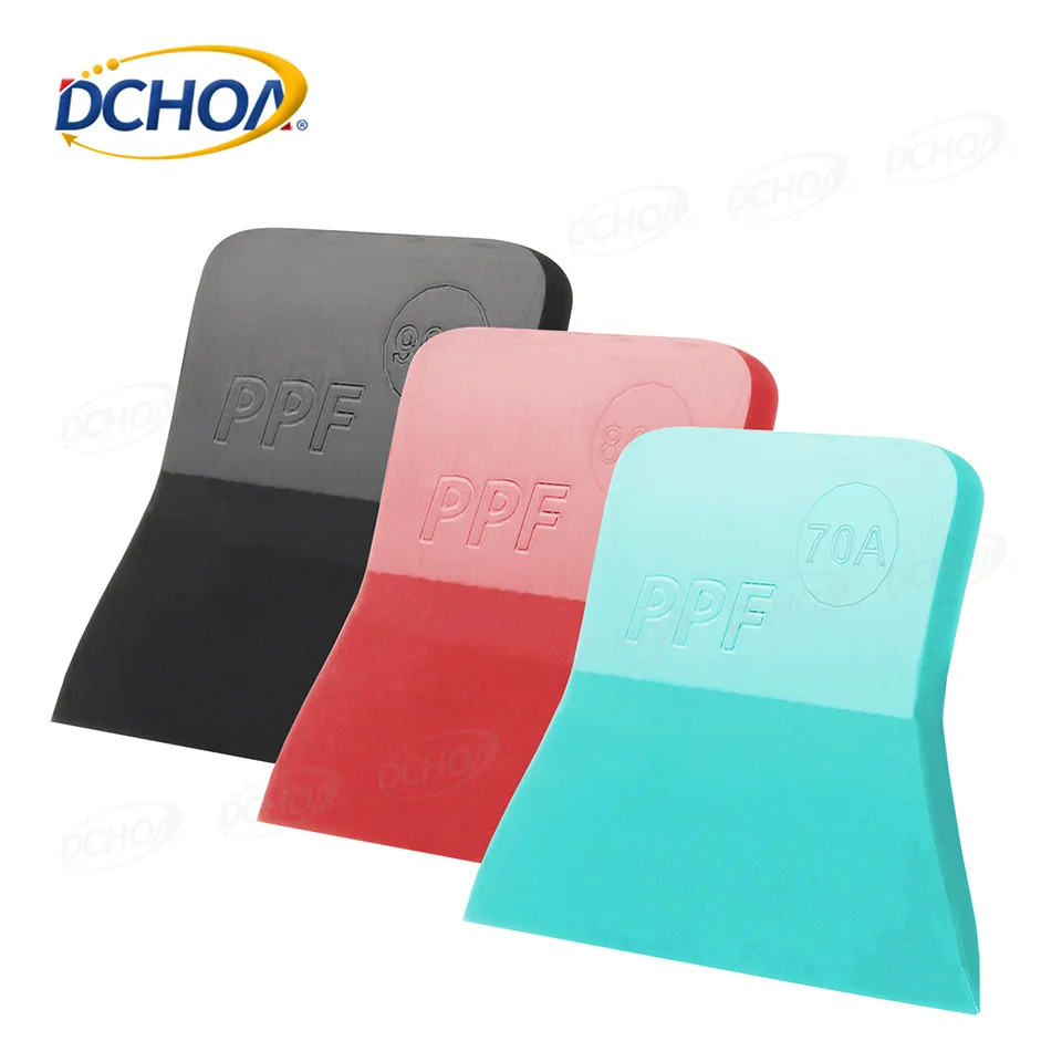 DCHOA 3pcs Set TPU Rubber Squeegee Window Film Tint Tools Car Wrap Vinyl Install PPF Paint ...
