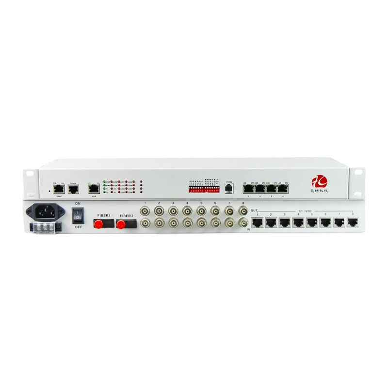 High Quality 8 Port E1 Over Fiber Optic Converter 8e1 Gigabit Ethernet ...