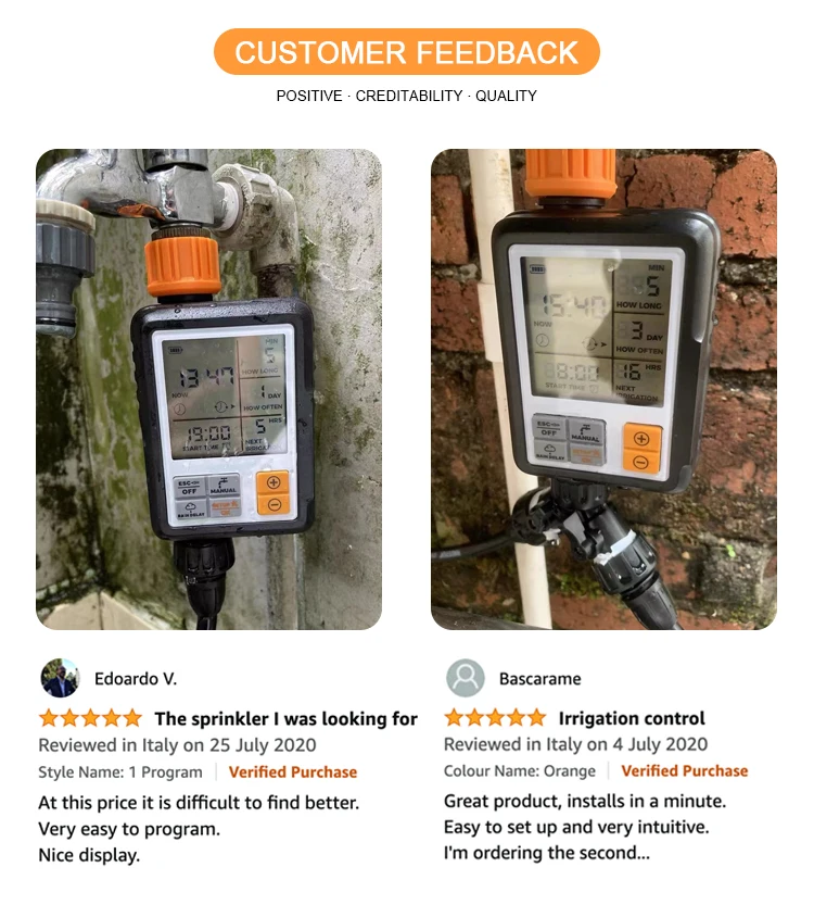 Hct-311 Smart Timing Irrigation Water Timer With Large Screen Automatic ...