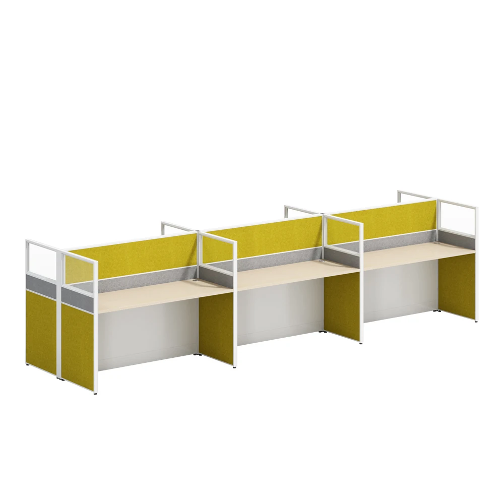 Modular 4 Seat Office Cubicle Partition Call Center Office Workstation ...