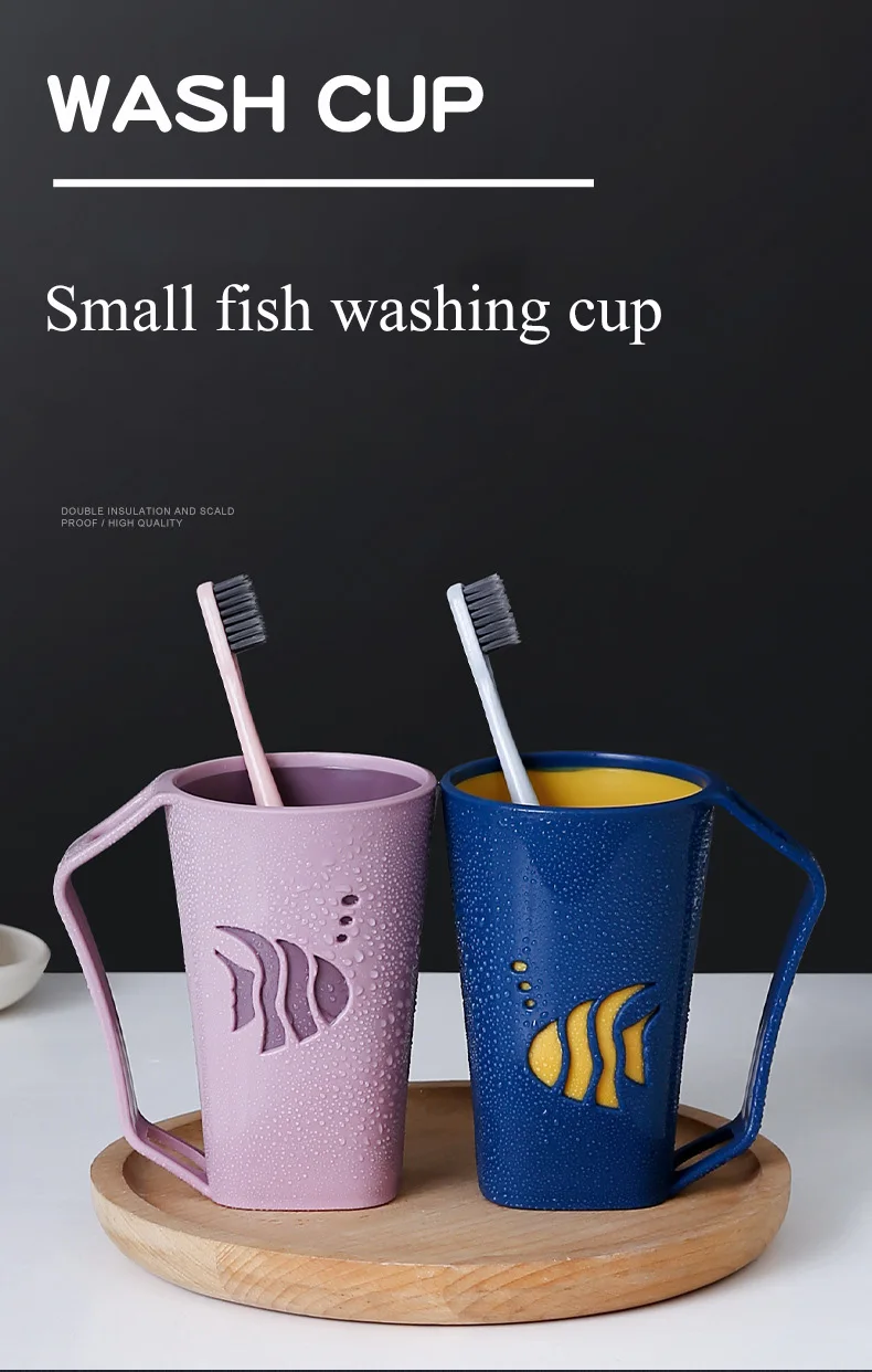 Cute Children's Toothbrush Cup Creative Mouthwash Cup With Handle ...