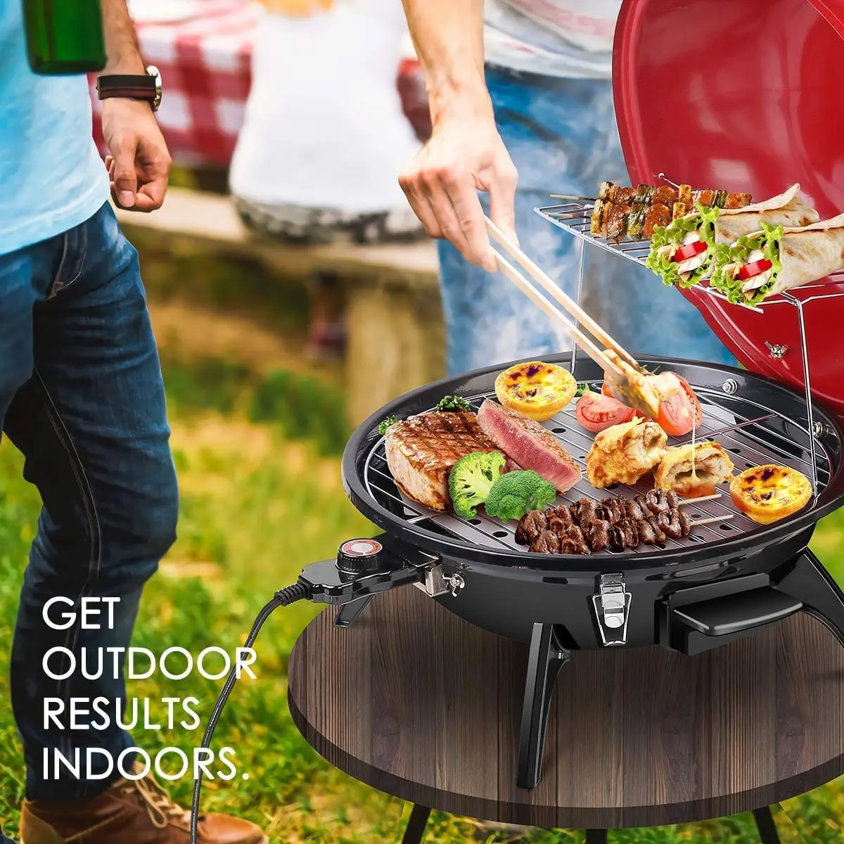 1600 Watts Outdoor Double Layer Design Electric BBQ Grill| Alibaba.com