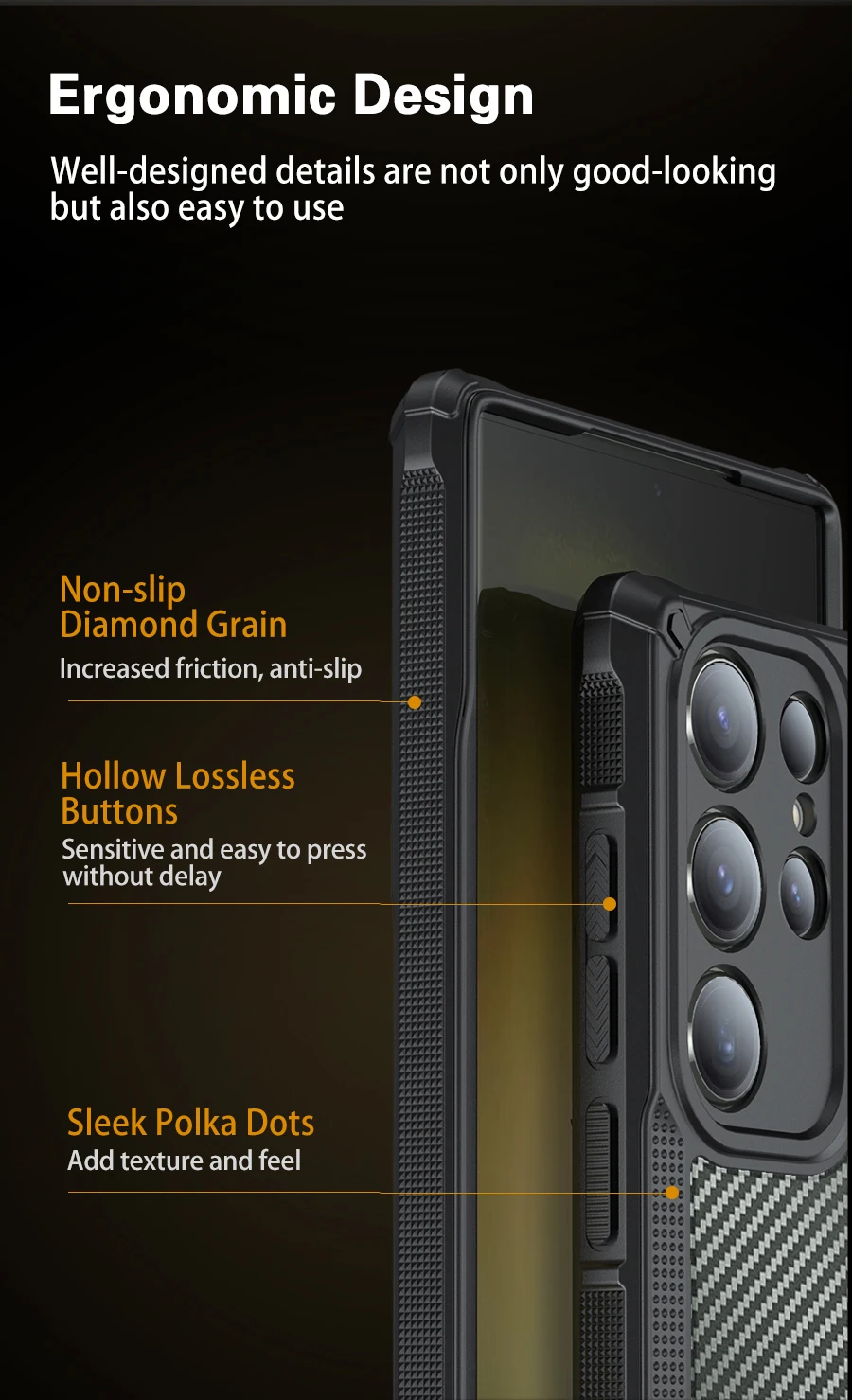 New Designer Carbon Fiber Hard Pc Soft Tpu Shockproof Mobile Phone ...
