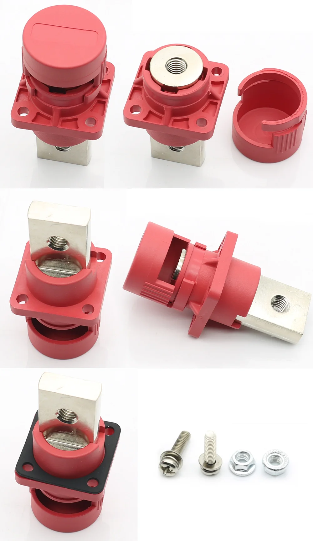 Energy storage 400A pure copper high-current power terminal through ...