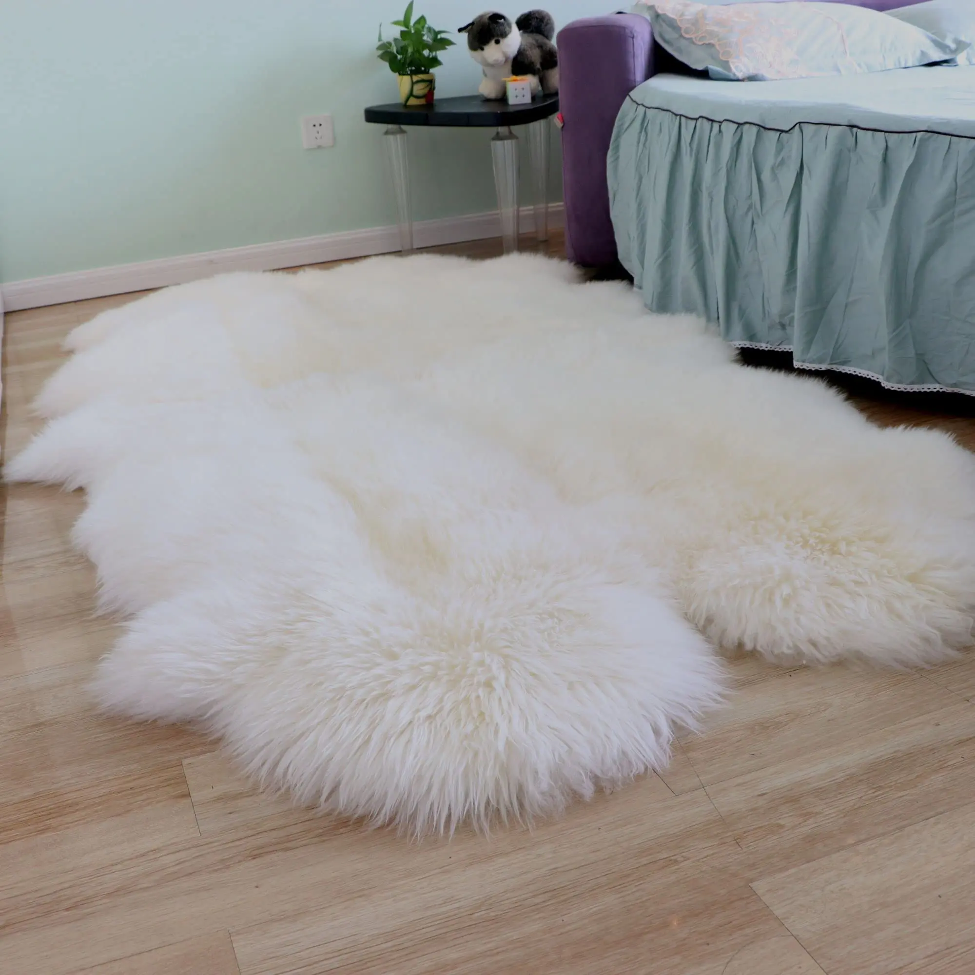 Luxury King Queen Size Real Australia New Zealand Genuine Sheepskin ...