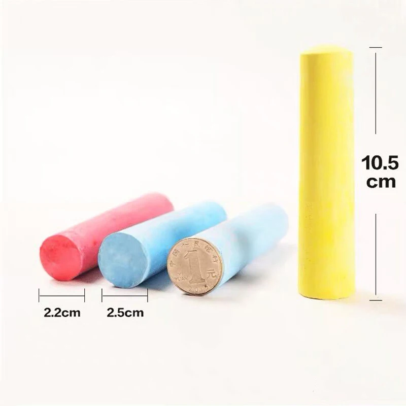 Durable Jumbo Sidewalk Chalk Thick Giant Chalk For Office With White ...