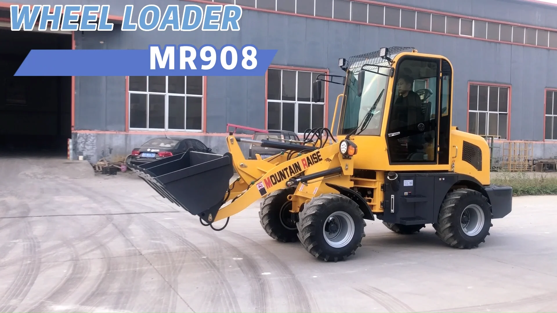 Hydraulic 800kg Mini Front End Wheel Loader Mr908 Low Factory Price 4 ...