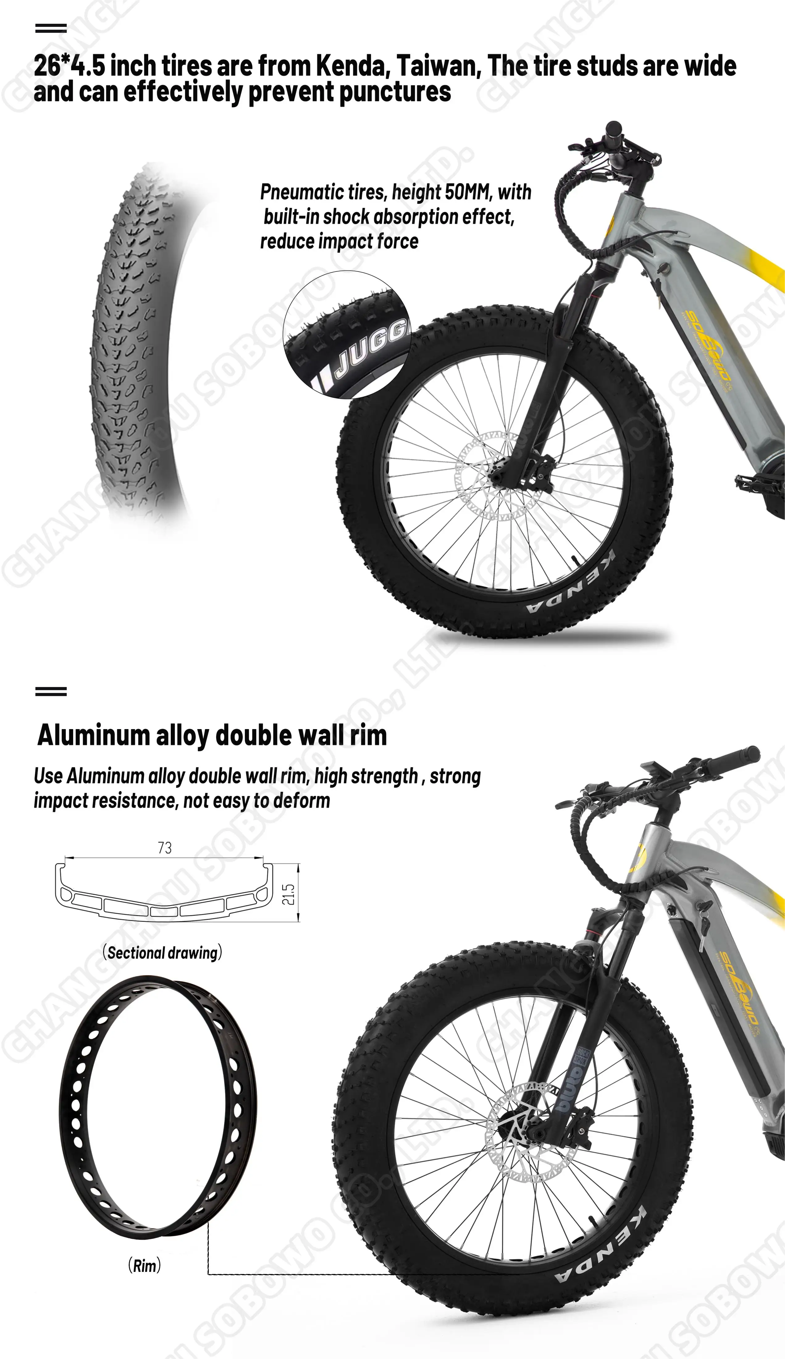 Electric Bike - Kenda 1000w Bafang Mtb with Full Suspension