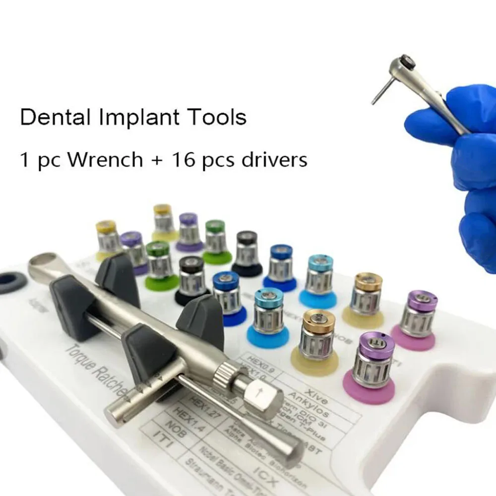 Dental Implant Manual Kit Surgical Instruments Universal Prosthetic ...