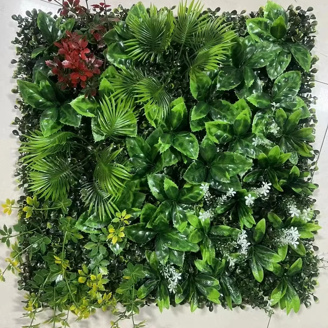 Assorted Plastic Greenery Wall Artificial Vertical Grass Artificial ...