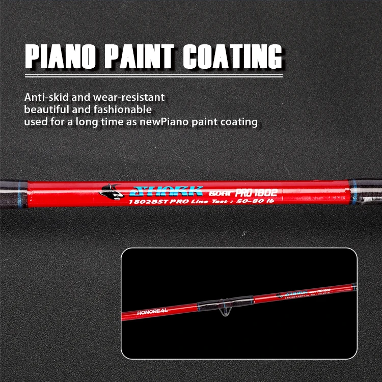 6ft 182cm 50lb Boat Spinning Rods - Heavy Saltwater Fishing