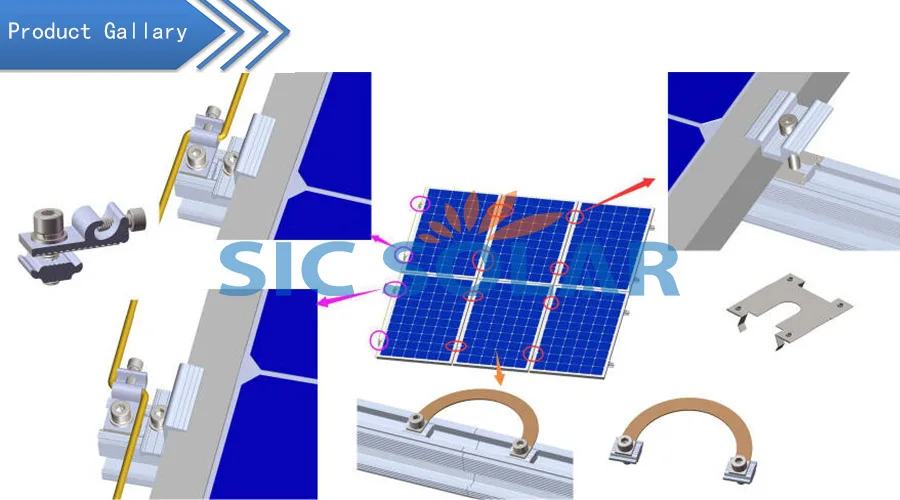 Pv Module Installation Structure Grounding Washer - Buy Grounding Solar ...