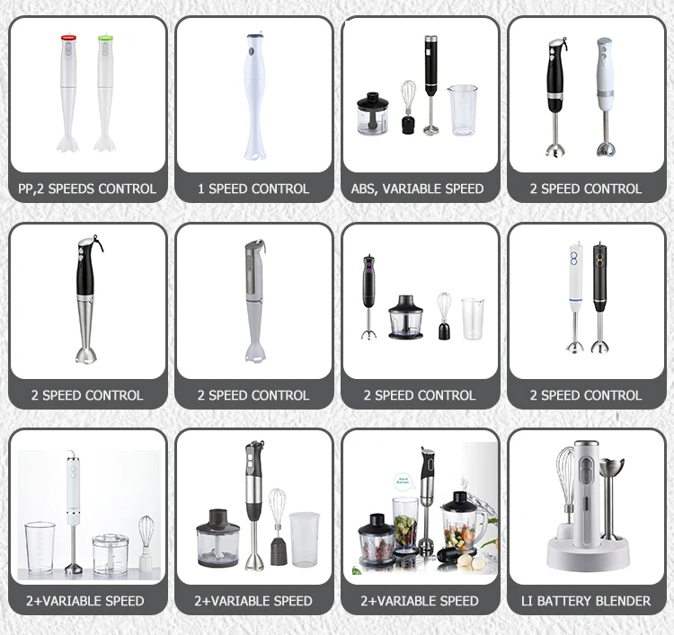 288412b Mini Electric Hand Blender Stepless Variable Speed 350w 700w ...