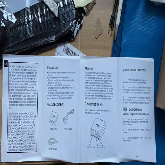 Grandstream Ht701 Ht812 Ata 2portas Fxs Gigabit Analog Telephone ...