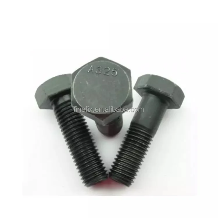 Black Astm A325 Heavy Hex Bolt Steel Structural Bolt A325 - Buy Hex ...