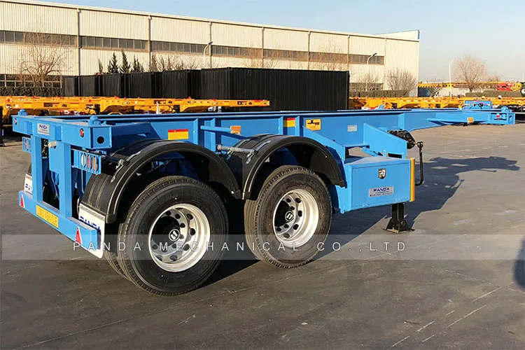 Slider Retractable Skeletal Trailer - 40ft Semi-trailer