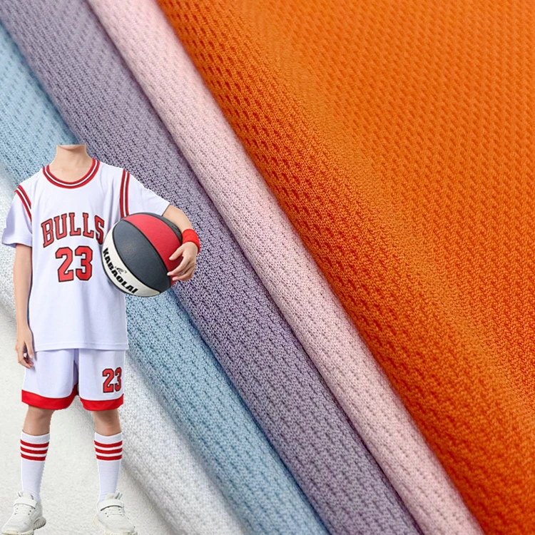 Breathable 100 Polyester Knitted Sublimation Custom Bird Eye Mesh ...