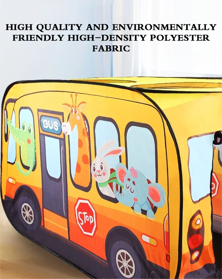Infant Toddler Folding Bus Tents Portable Castle House Pop up Foldable ...