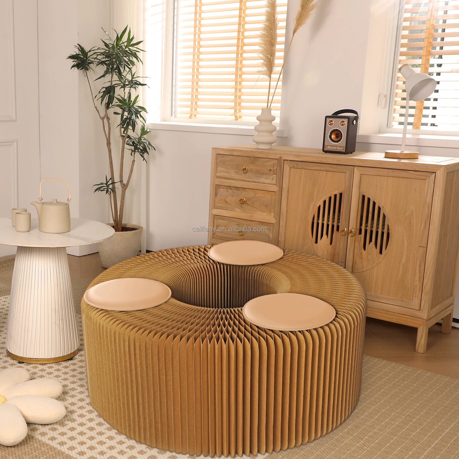 42cm Bench Paper Kraft Folding Paper Benches for Display