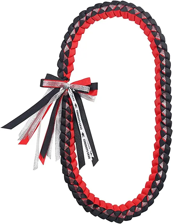 GraduationMall Graduation Leis 2023 Year Charm 115CM Ribbon Lei Braided ...