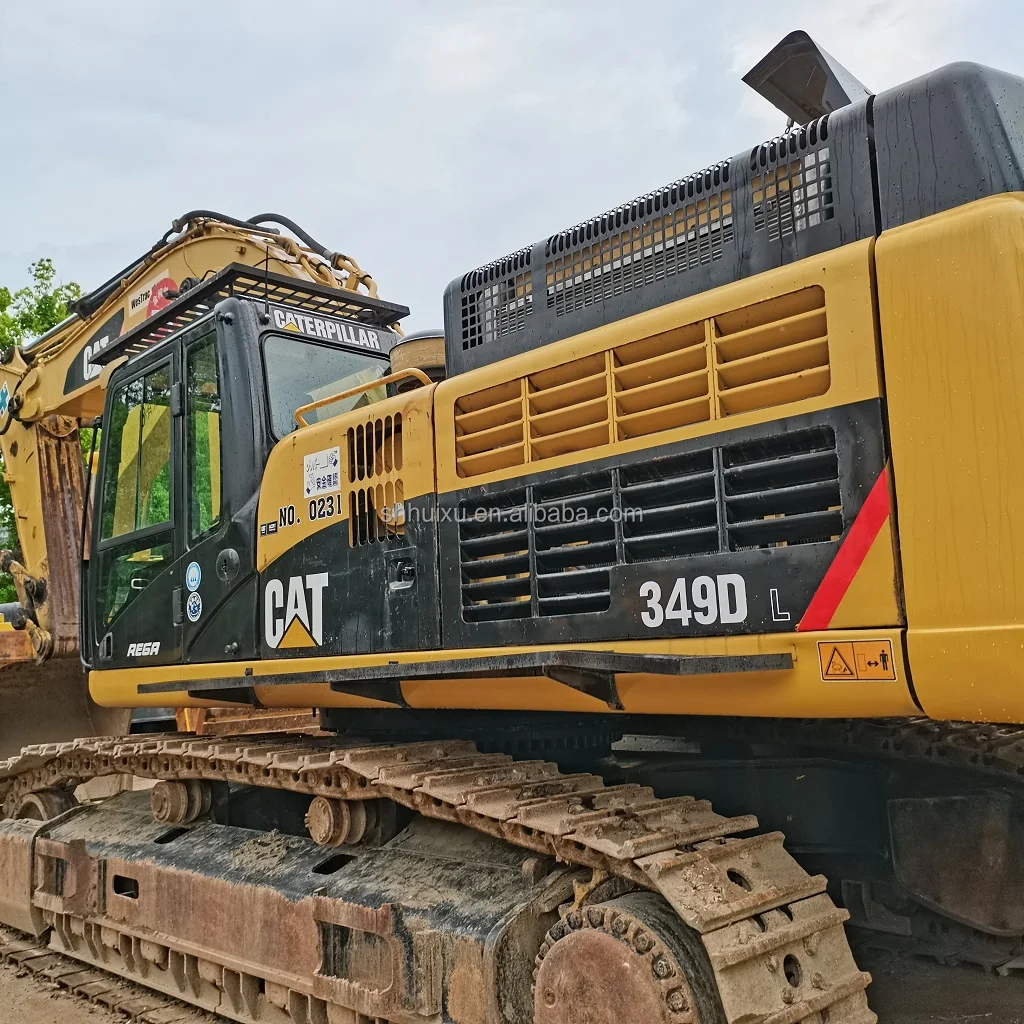 Used Construction Equipment Used Caterpillar Cat 349d Excavator / Huge ...