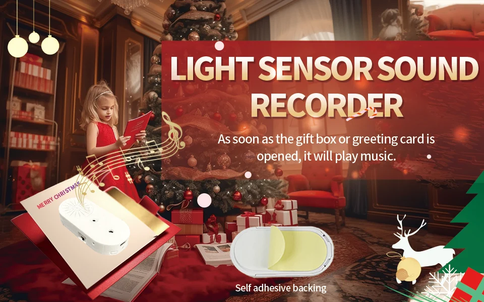 Mini Pre-Recorded 60s Light Sensor Musical Sound Module