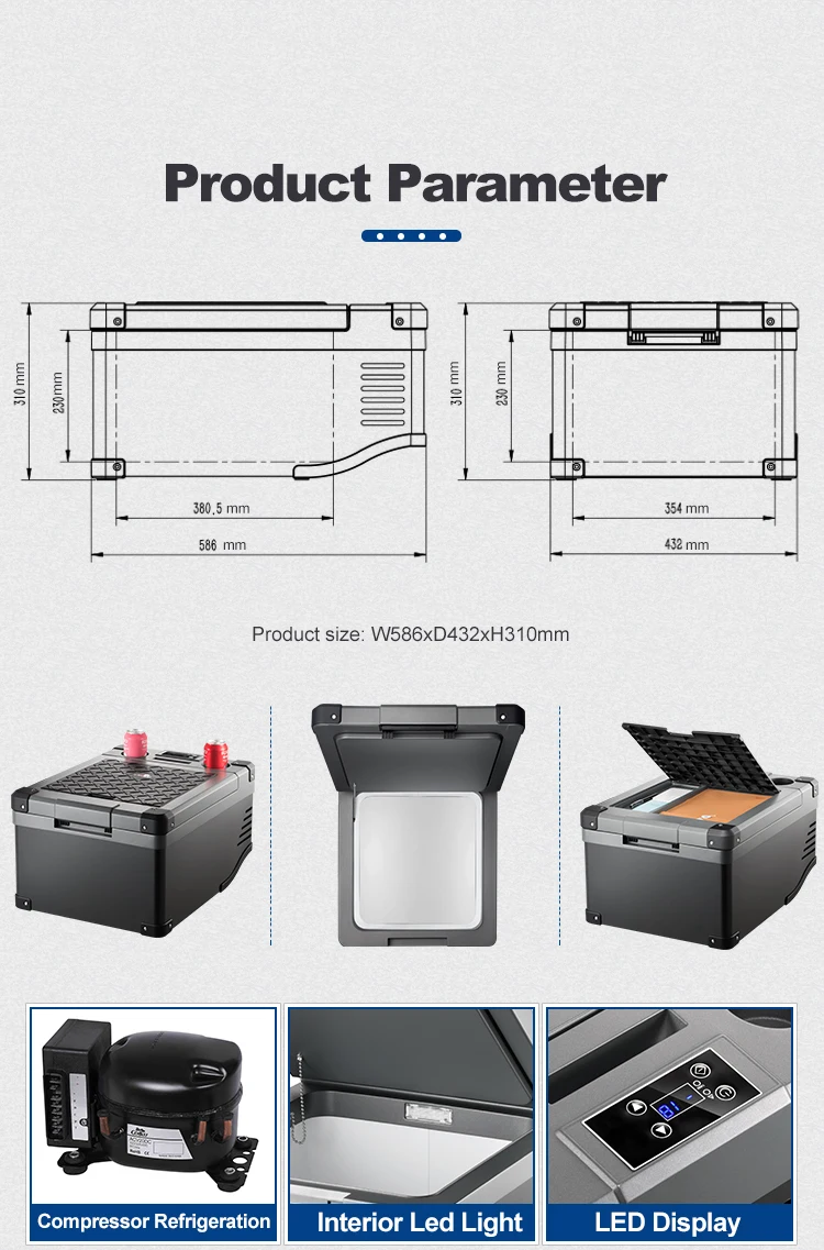 Heavy Truck Drawer Refrigerator 12v 24v Vehicle Fridge Car Refrigerator ...