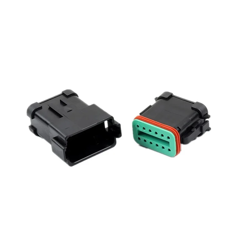Dt 12 Pin Green Male Deutsch Waterproof Electrical Wire Automotive ...