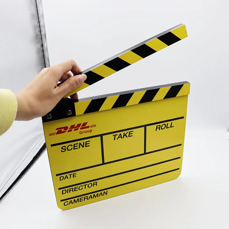 Acrylic Clapper Board - Customizable Dry Erase Film Slate