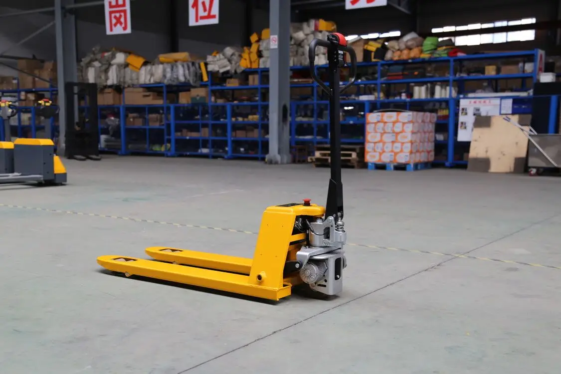 Warehouse Machine Semi Electric Pallet Jack Truck Full Electric Pallet ...