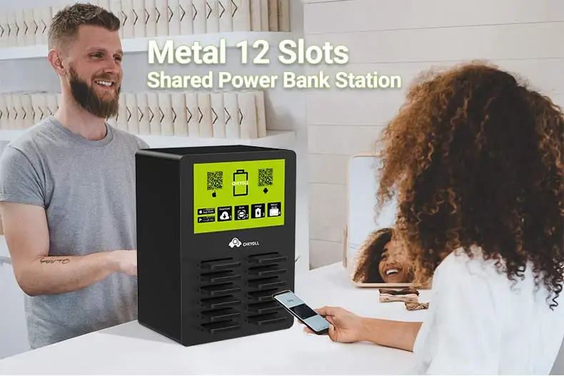 Mobile Power Station Vending Machine 12 Slots Shared Power Bank Vending ...
