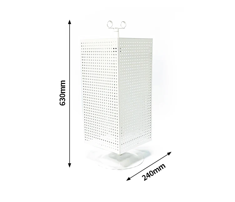 Rotating Stand Pegboard Display Rack Floor Standing Display Shelf For ...