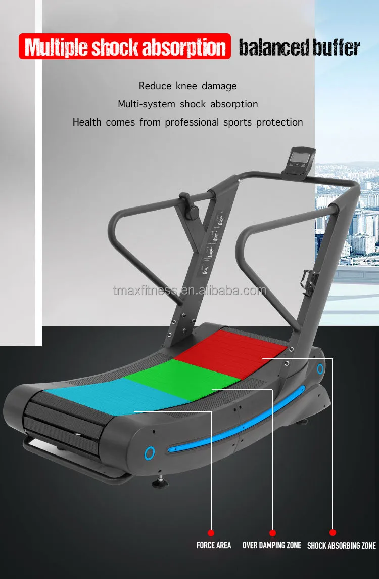 TX152 Curved Treadmills - Manual Gym Equipment for Fitness