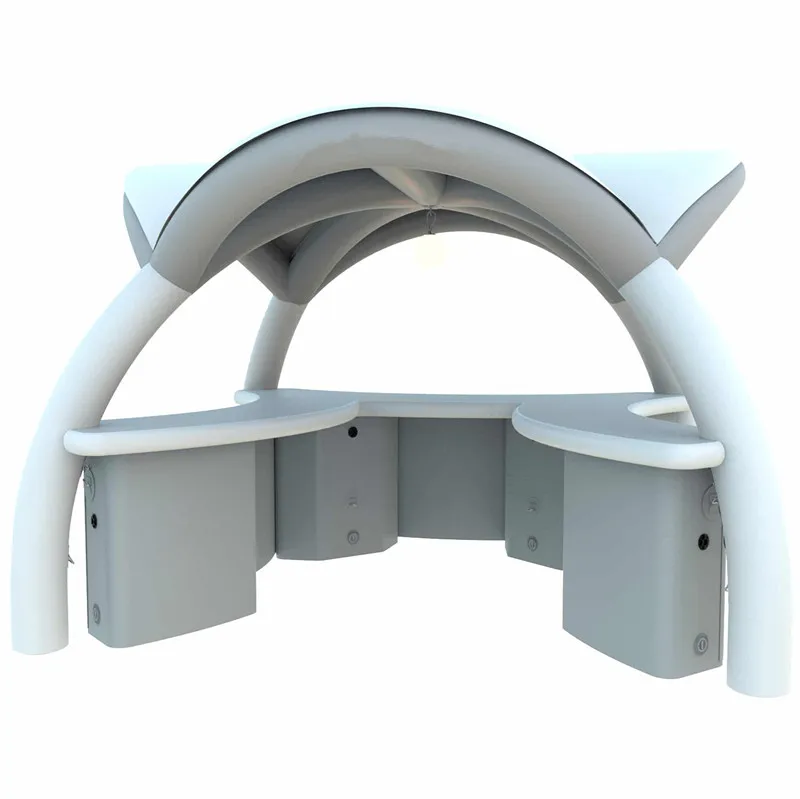Inflatable Floating Island Platform bar Beach bar Bana Inflatable Aqua ...