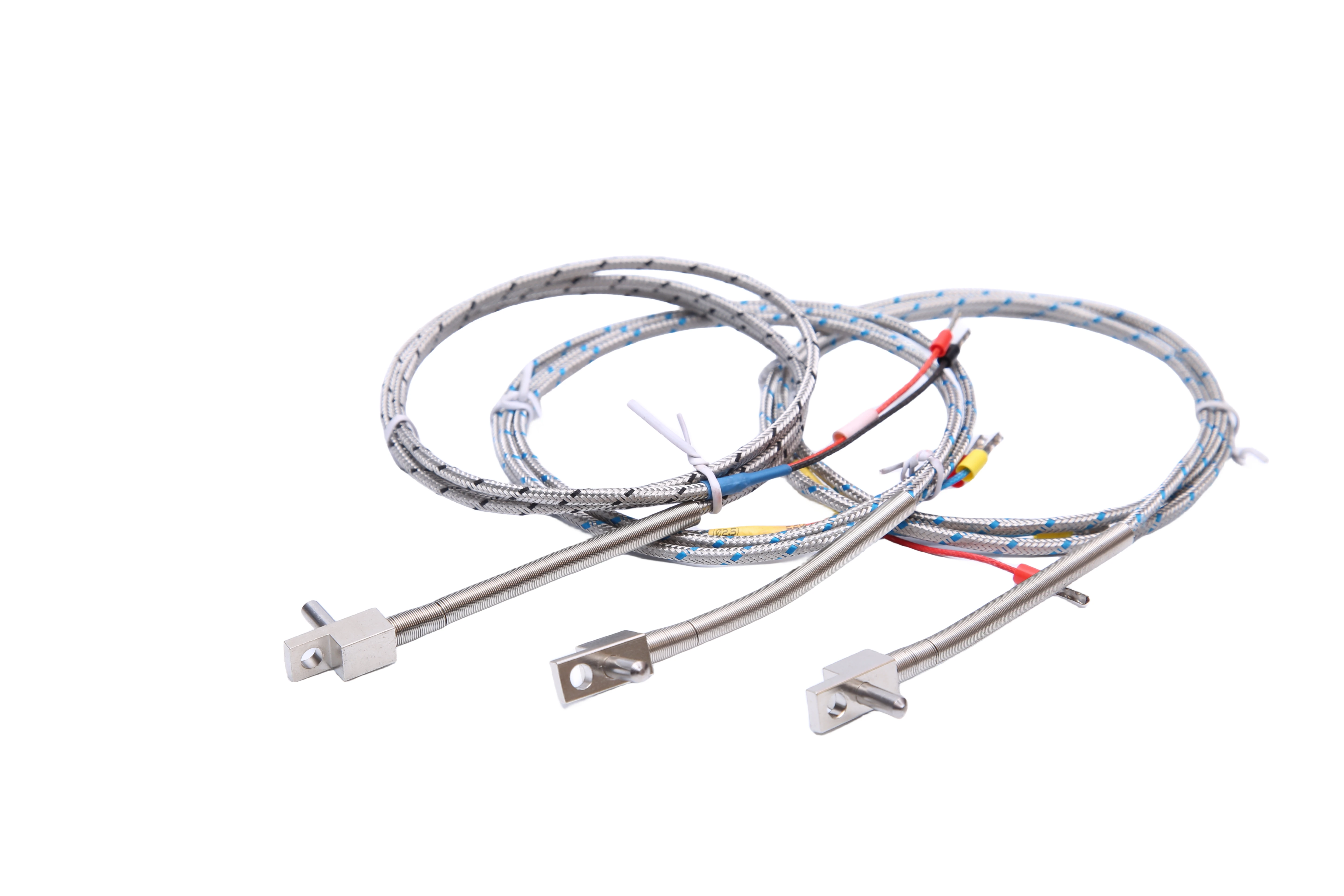 Pt100 Type Temperature Sensor Thermocouple Silver Plating Tetrafiluoro ...