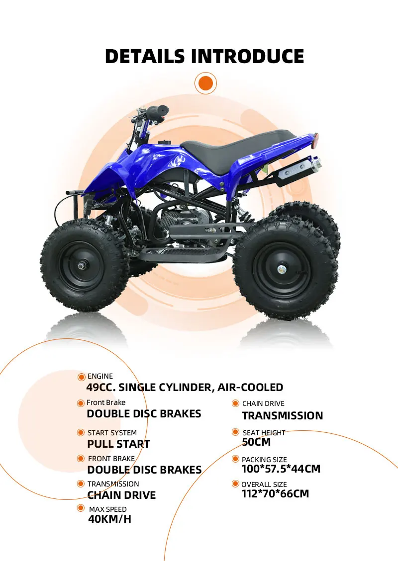 Valtinsu 49cc Quad Bike - Cheap Chinese ATV for Fun Rides
