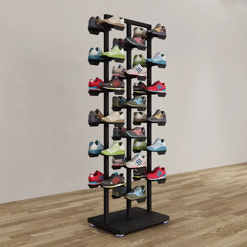 Free Standing Metal Display Stand Rack For Shoes - Buy Shoe Shelf ...