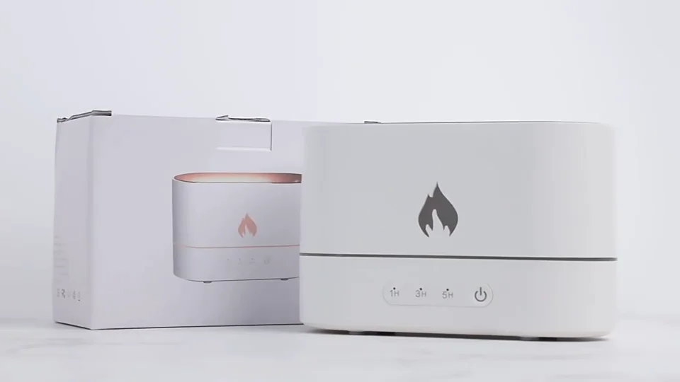 Realistic 3d Flame Diffuser Warm Flame Light Essential Oil Aromatherapy ...