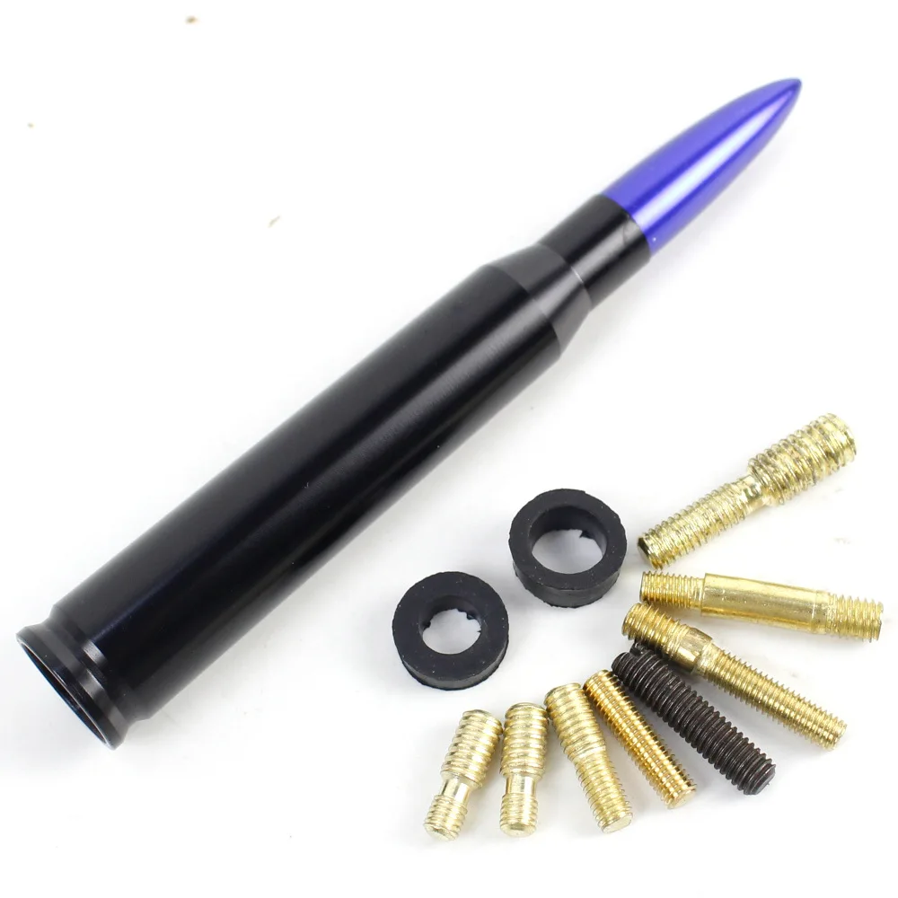 Universal Car Modified Bullet Antenna Car AM/FM Radio Aerial Antenna ...