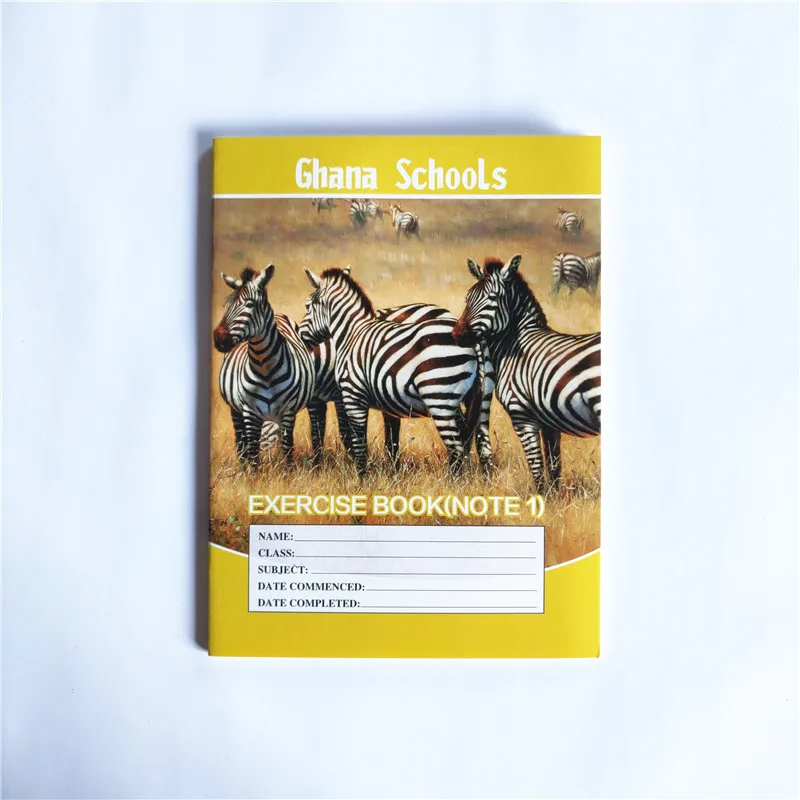 Custom Animal Cover Design Ghana School Exercise Book - Buy Single Line ...