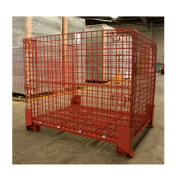 Heavy-duty Foldable Galvanized Welded Metal Box Portable Wire Mesh ...