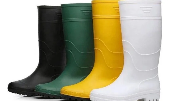 White High Cut Weak Acid And Alkali Resistant Oil Resistant Labor ...